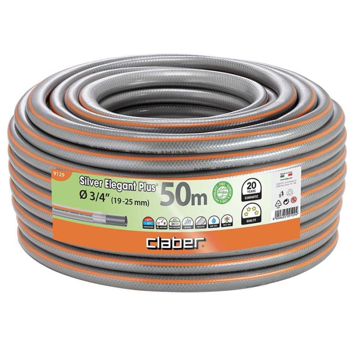 Claber Silver Elegant Plus Hose Pipe - 3/4 Claber Silver Elegant Plus Hose Pipe - 3/4