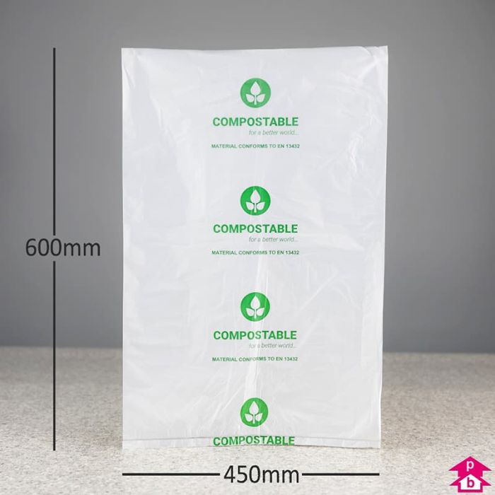 Compostable Packing Bags 45cm x 60cm 200